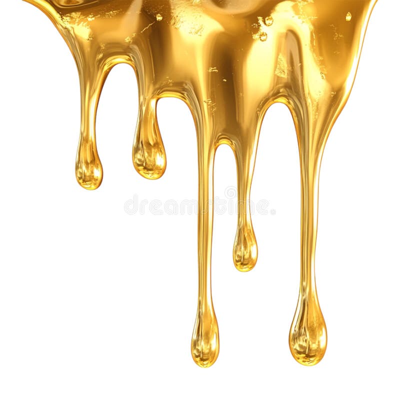 PNG Gold Liquid Dripping from Top on Transparent Background - Ai ...