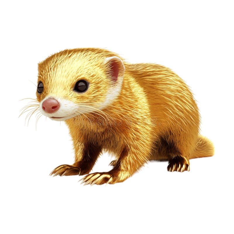 PNG Golden Mouse on Transparent Background - Ai Generated Stock ...