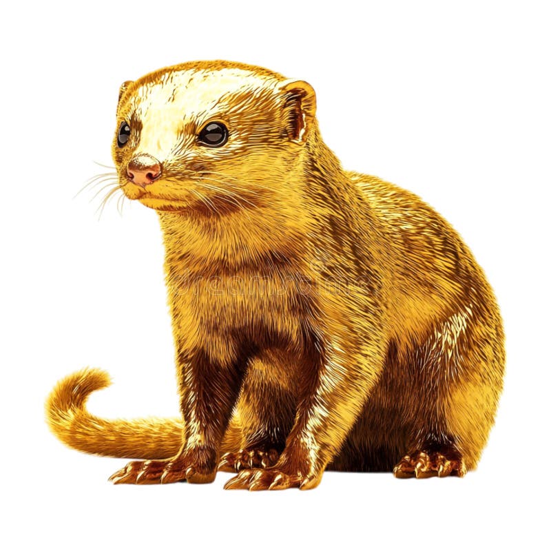 PNG Golden Mouse on Transparent Background - Ai Generated Stock ...
