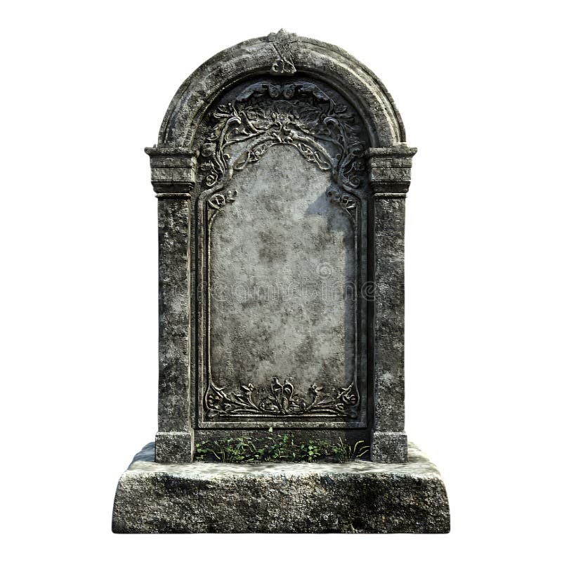 PNG Gravestone Against a Transparent Background Stock Illustration ...