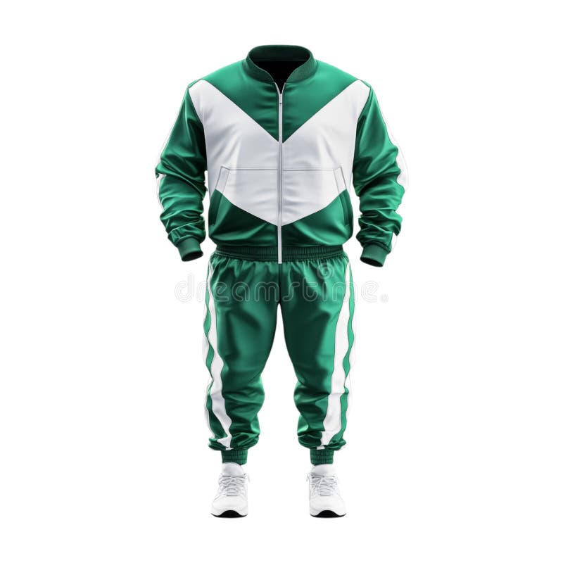 PNG Green and Black Tracksuit on Transparent Background Stock ...