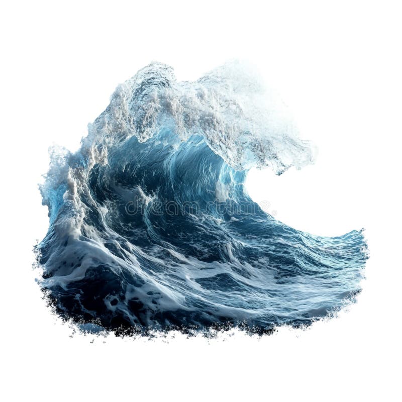 PNG High Waves in Ocean on Transparent Background - Ai Generated Stock ...
