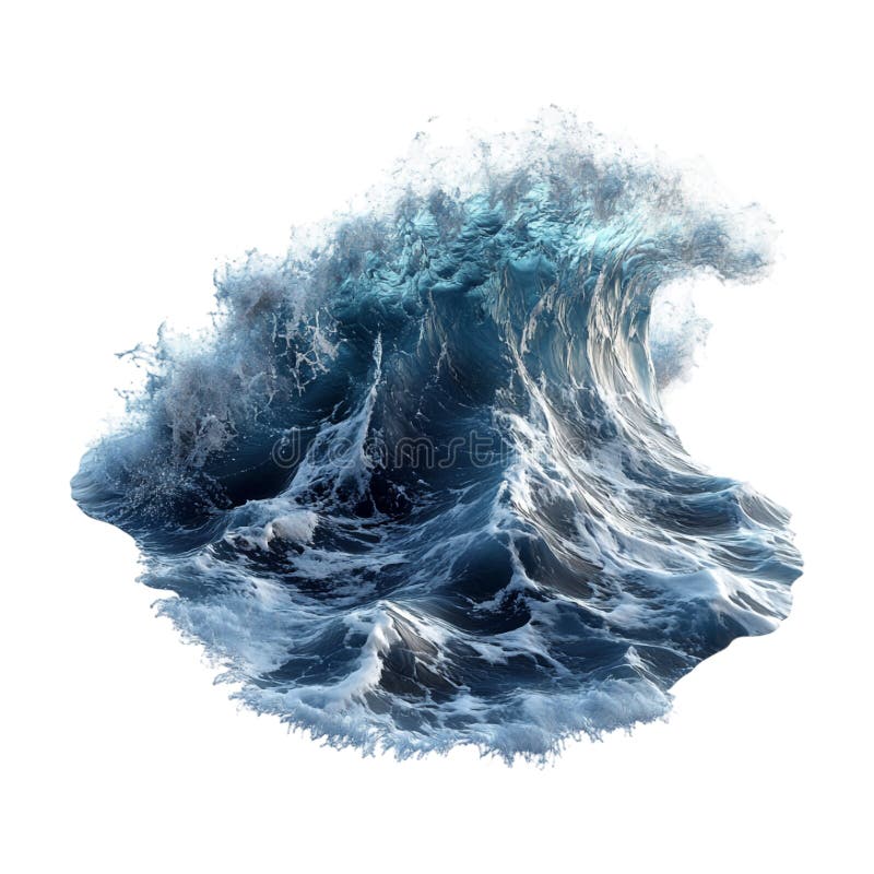 PNG High Waves in Ocean on Transparent Background - Ai Generated Stock ...