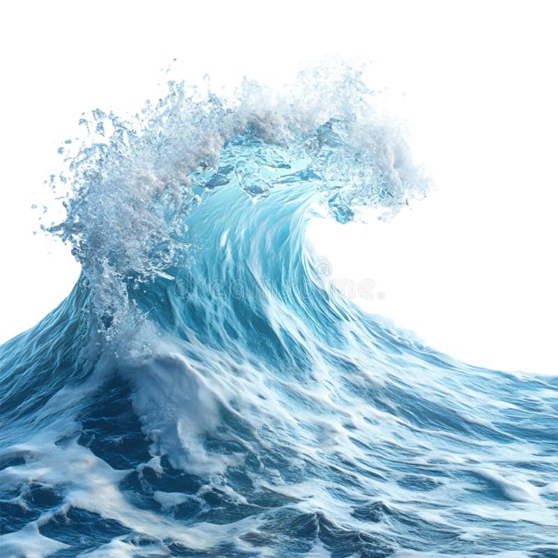 PNG High Waves in Ocean on Transparent Background - Ai Generated Stock ...