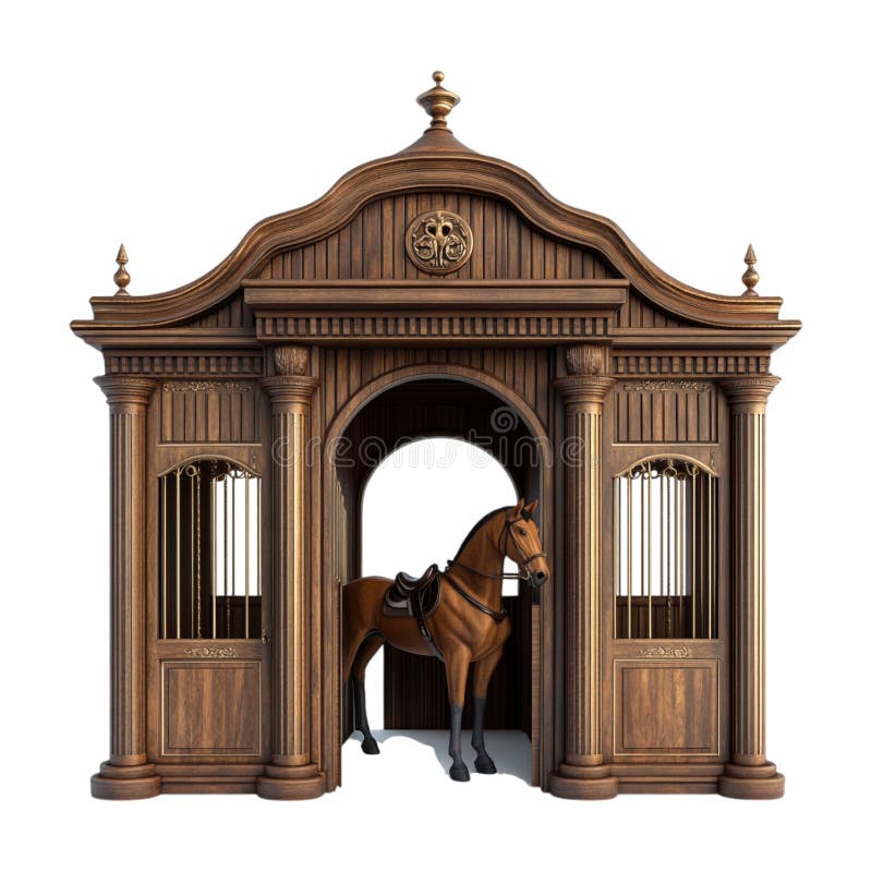 PNG Horse in Stable on Transparent Background - Ai Generated Stock ...