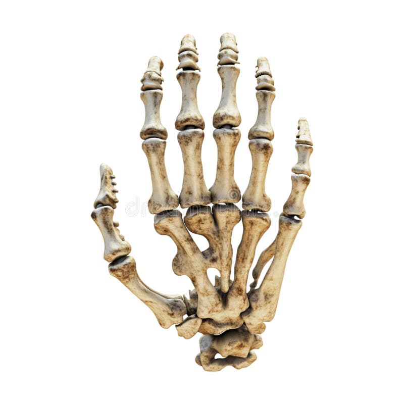 PNG Human Hand Bone Skeleton on Transparent Background - Ai Generated ...
