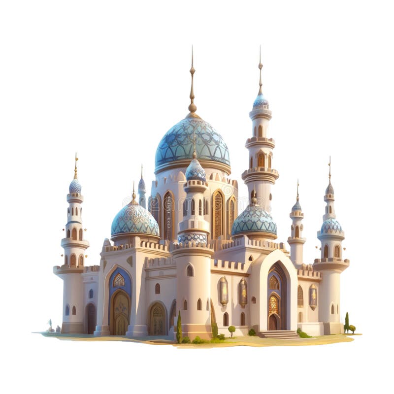 PNG Islamic Ramadan Mosque on Transparent Background - Ai Generated ...