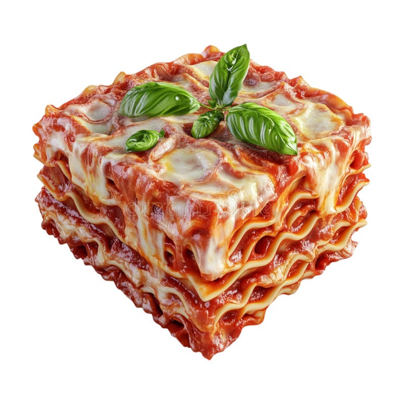 PNG Lasagna on Transparent Background Stock Illustration - Illustration ...