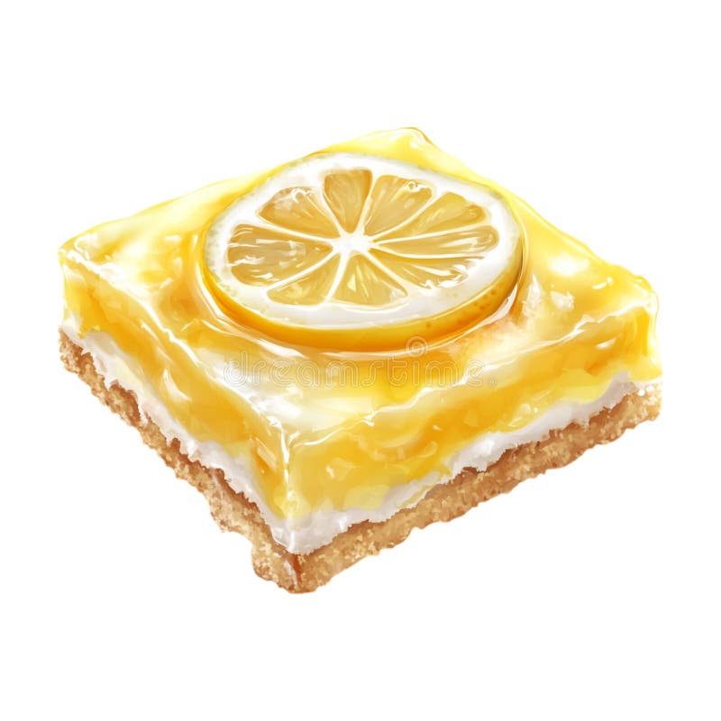 PNG Lemon Cheesecake Bar on Transparent Background - Ai Generated Stock ...
