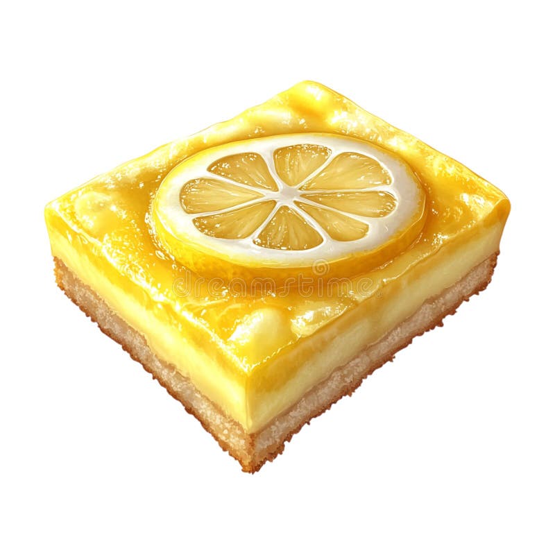 PNG Lemon Cheesecake Bar on Transparent Background - Ai Generated Stock ...