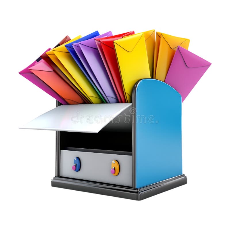 PNG Mail Envelops in a Mail Box on Transparent Background - Ai ...