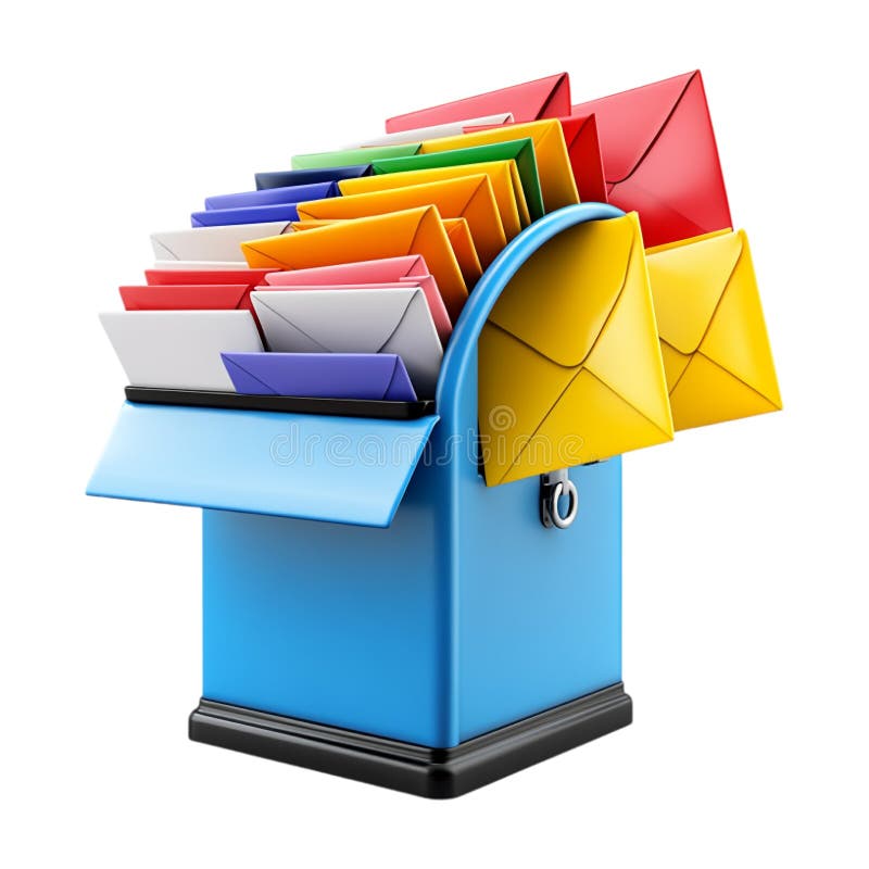 PNG Mail Envelops in a Mail Box on Transparent Background - Ai ...