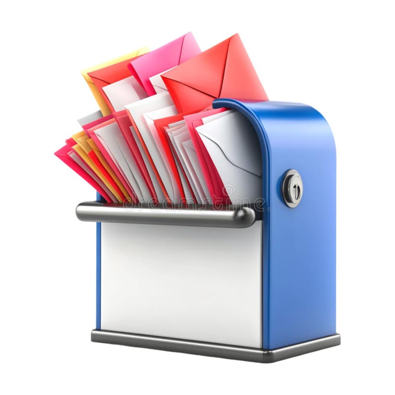 PNG Mail Envelops in a Mail Box on Transparent Background - Ai ...