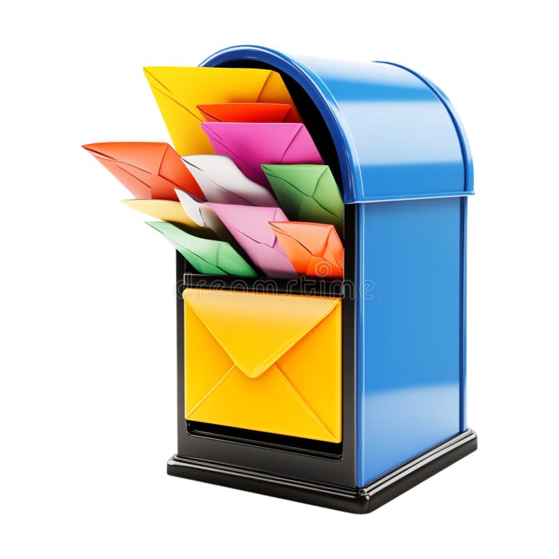 PNG Mail Envelops in a Mail Box on Transparent Background - Ai ...