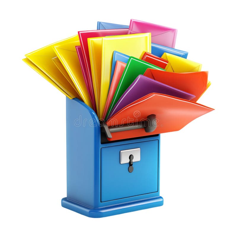 PNG Mail Envelops in a Mail Box on Transparent Background - Ai ...