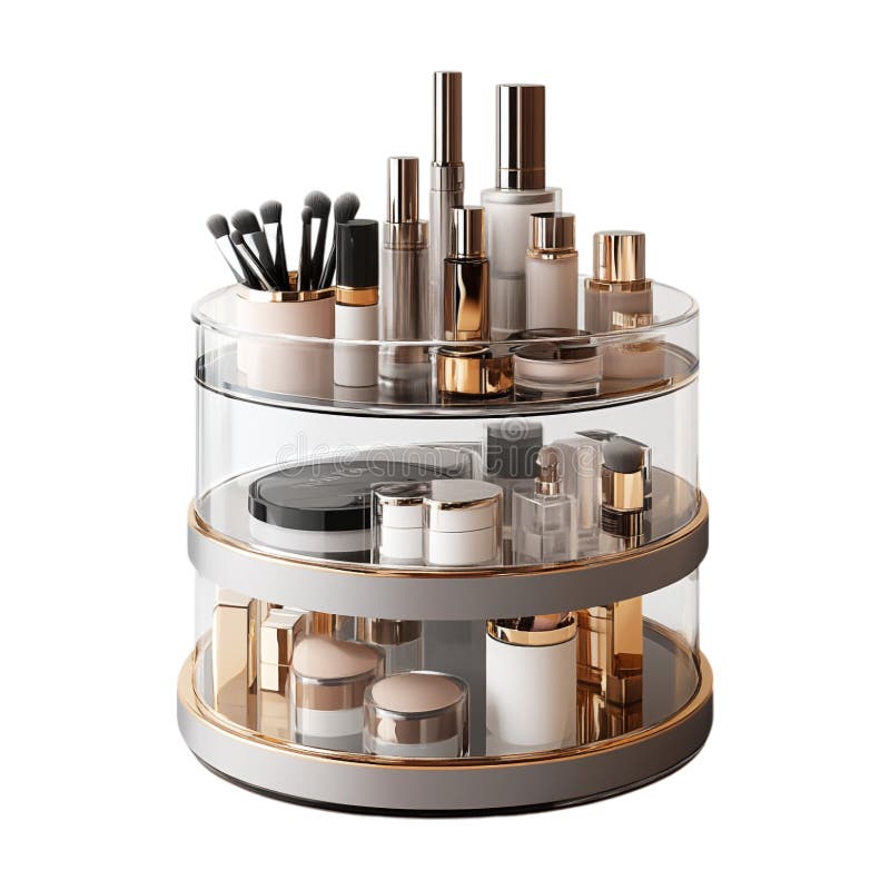 PNG Makeup Kits on a Table Decorated on Transparent Background - Ai ...