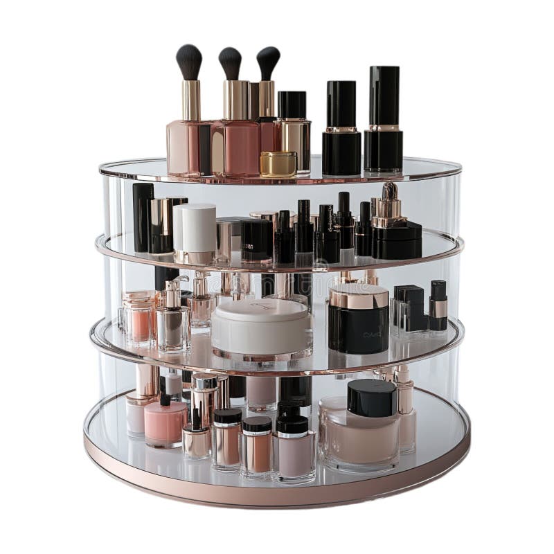 PNG Makeup Kits on a Table Decorated on Transparent Background - Ai ...