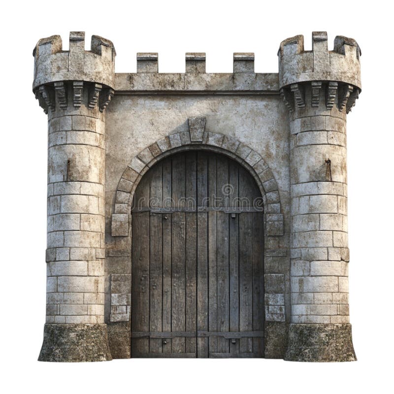 PNG Medieval Castle Gate on Transparent Background Stock Illustration ...