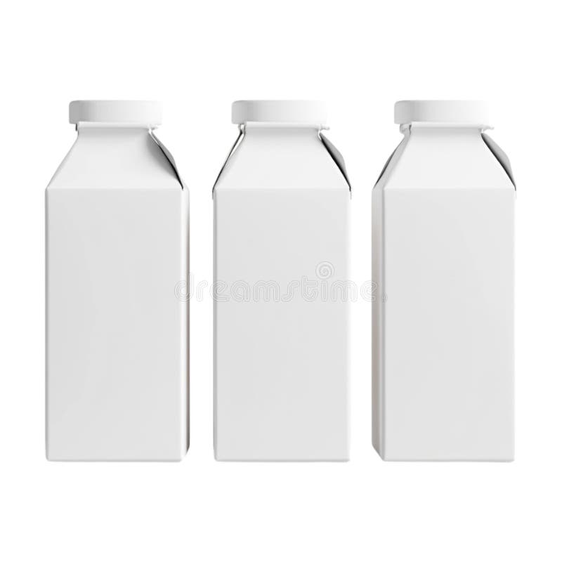 PNG Milk Boxes on Transparent Background - Ai Generated Stock ...