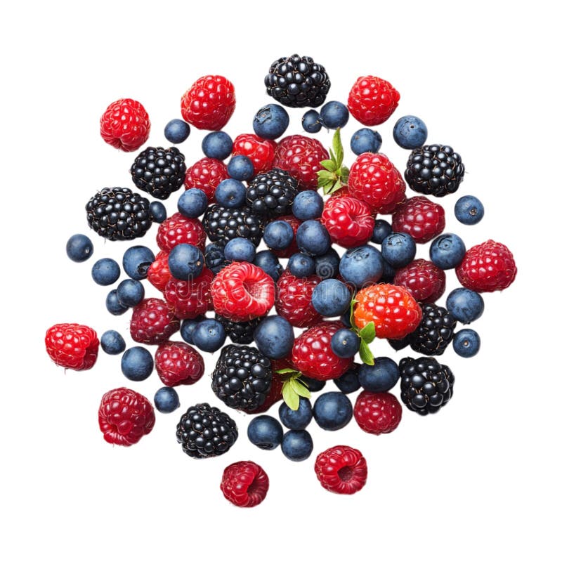 PNG Mix Berries Stack on Transparent Background - Ai Generated Stock ...
