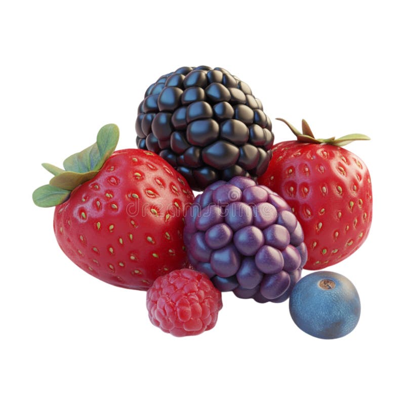 PNG Mix Berries Stack on Transparent Background - Ai Generated Stock ...