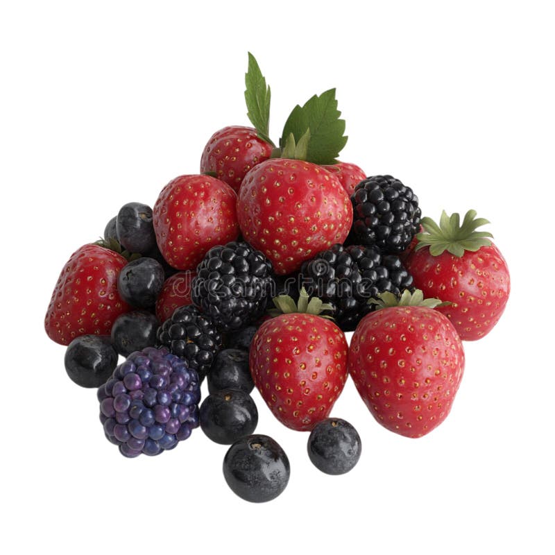 PNG Mix Berries Stack on Transparent Background - Ai Generated Stock ...
