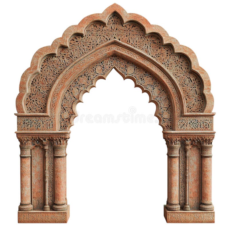 PNG Moroccan Decorated Arch Against Transparent Background Stock ...