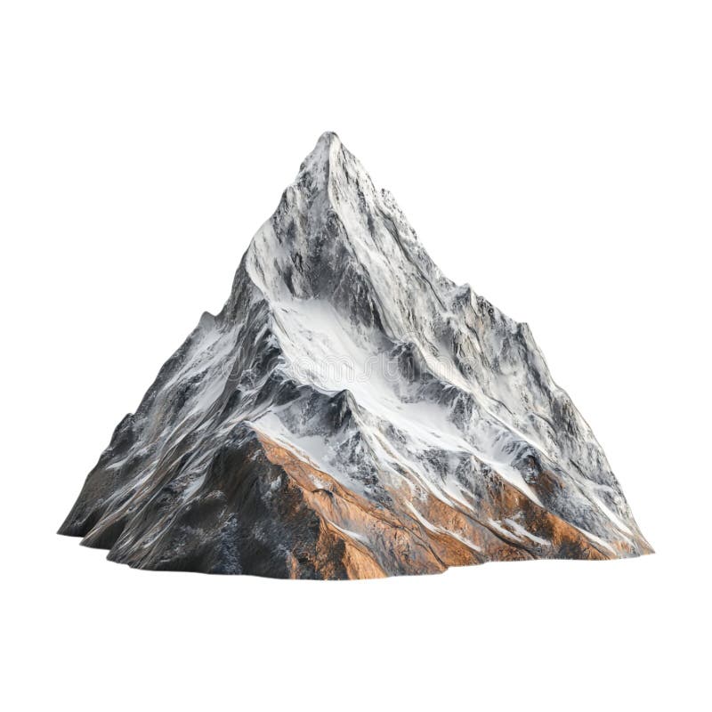 PNG Mountain Range on a Pedestal on Transparent Background Stock ...