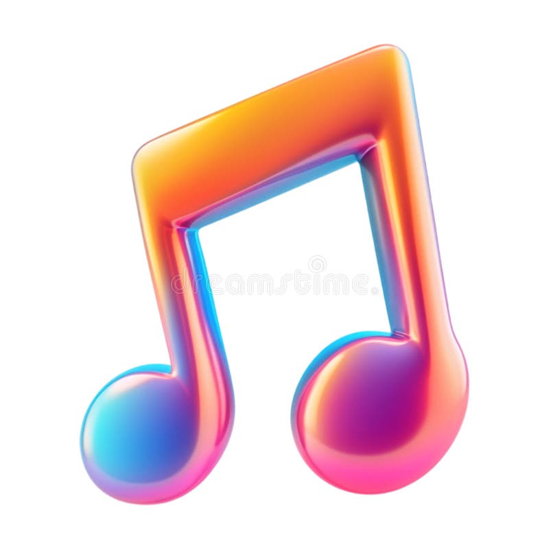 PNG Musical Note 3D on Transparent Background - Ai Generated Stock ...