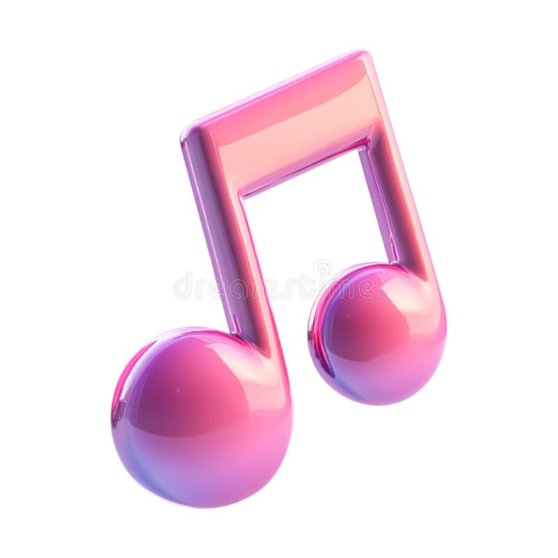 PNG Musical Note 3D on Transparent Background - Ai Generated Stock ...