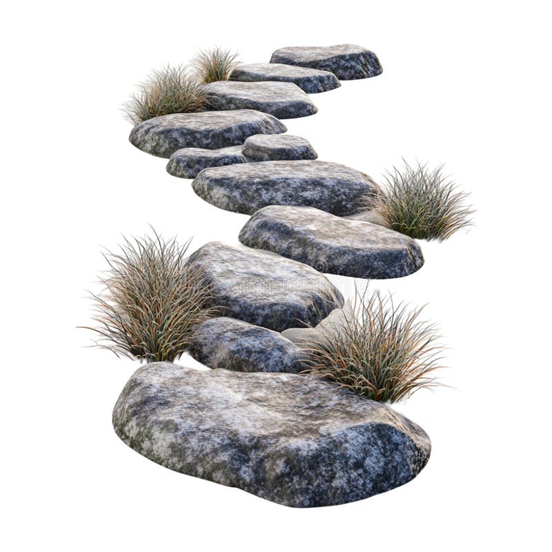 PNG Natural Stones Pathway on Transparent Background - Ai Generated ...