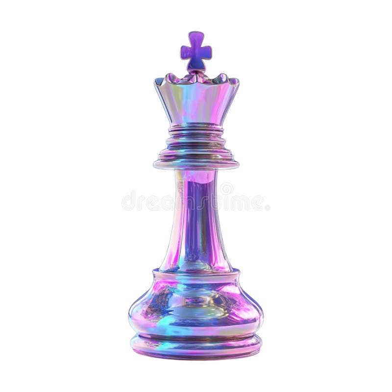 PNG Neon Chess Piece on Transparent Background - Ai Generated Stock ...