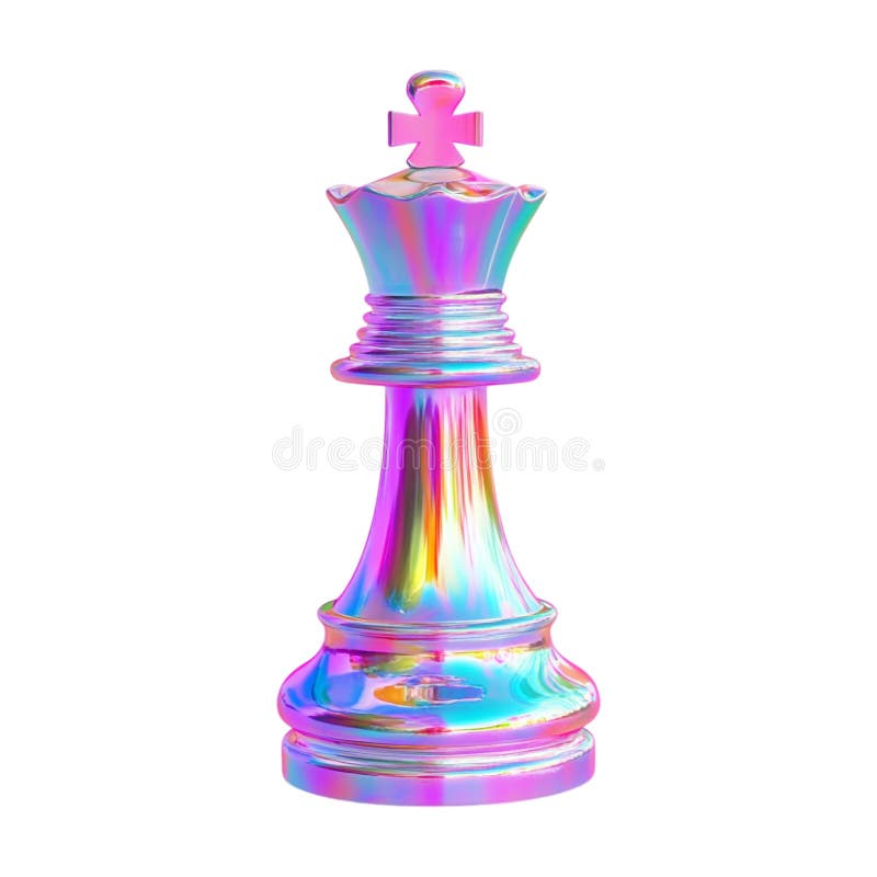 PNG Neon Chess Piece on Transparent Background - Ai Generated Stock ...