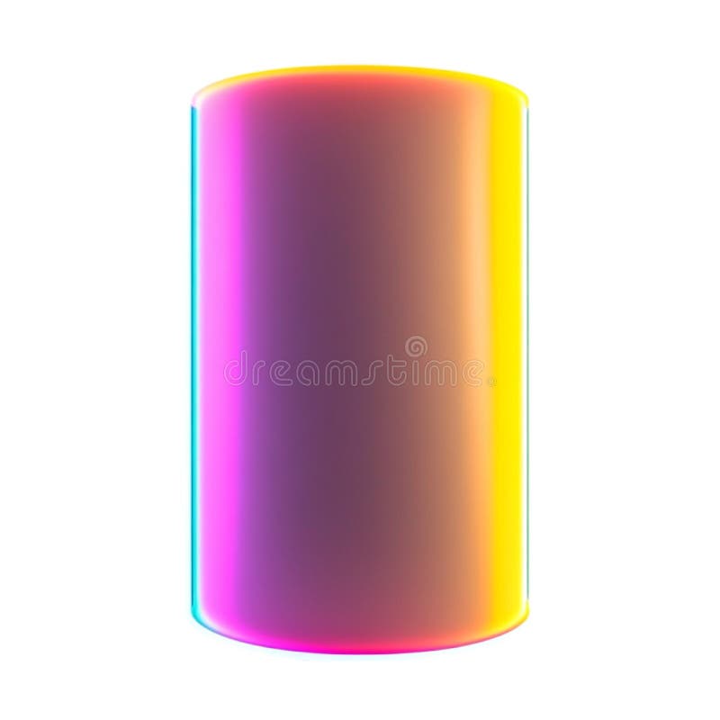 PNG Neon Fluid Cylinder on Transparent Background - Ai Generated Stock ...