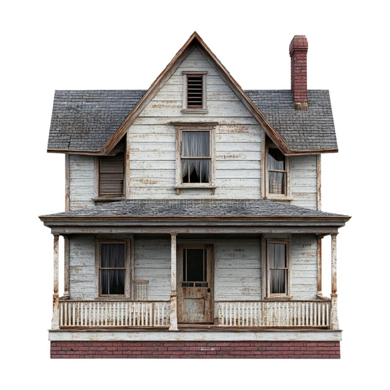 PNG Old Abandoned Brick House on Transparent Background - Ai Generated ...