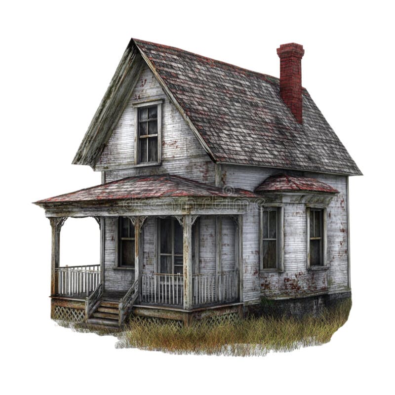 PNG Old Abandoned Brick House on Transparent Background - Ai Generated ...