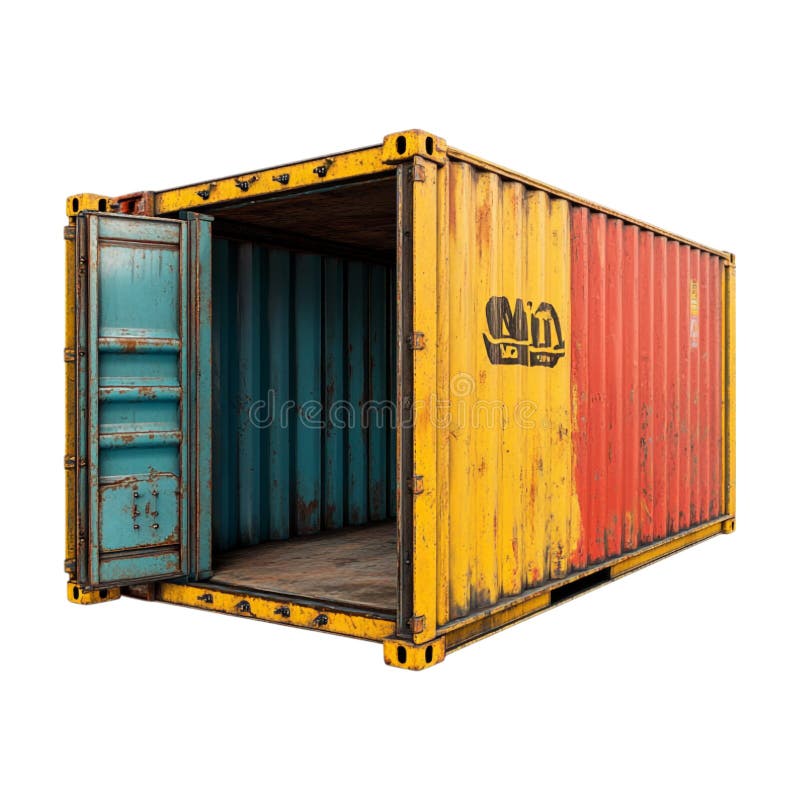 Shipping Container on Transparent Background - Ai Generated Stock ...