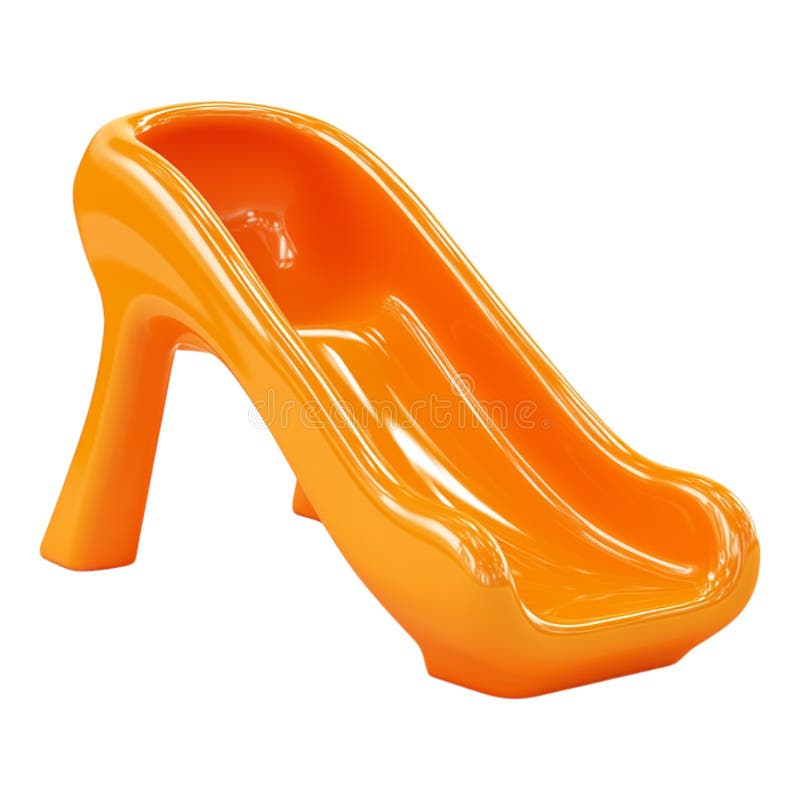 PNG Orange Plastic Kid Slide Against Transparent Back Ground Stock ...