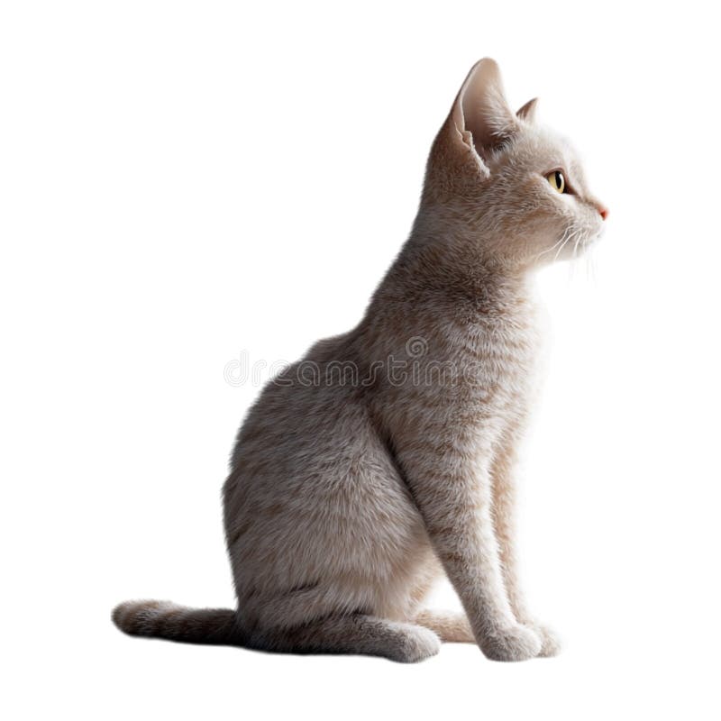 PNG Orange Tabby Cat Sitting on Transparent Background Stock ...