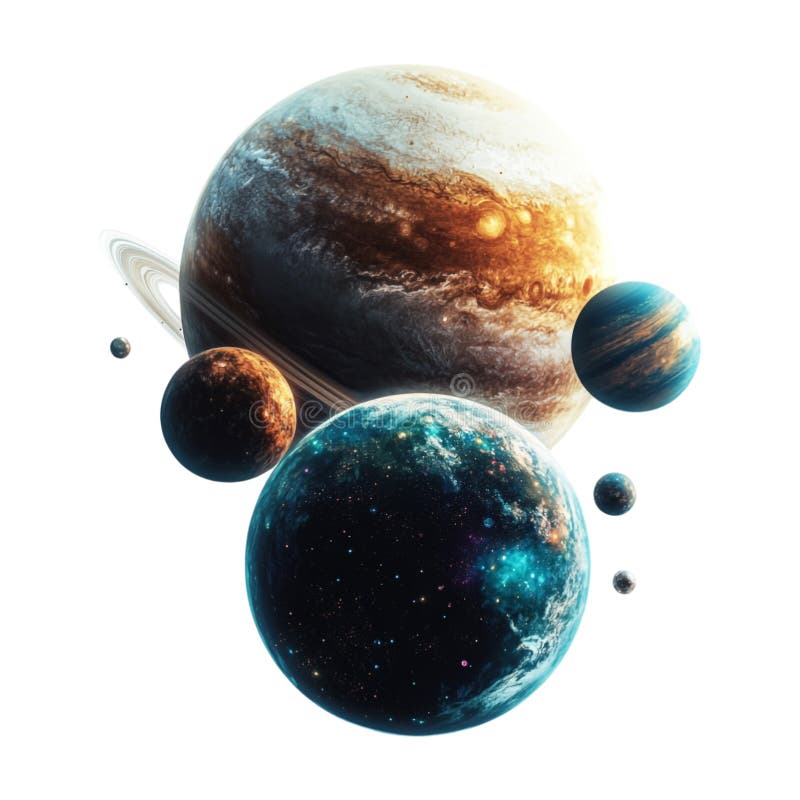 PNG Outer Space Planet on Transparent Background - Ai Generated Stock Illustration ...