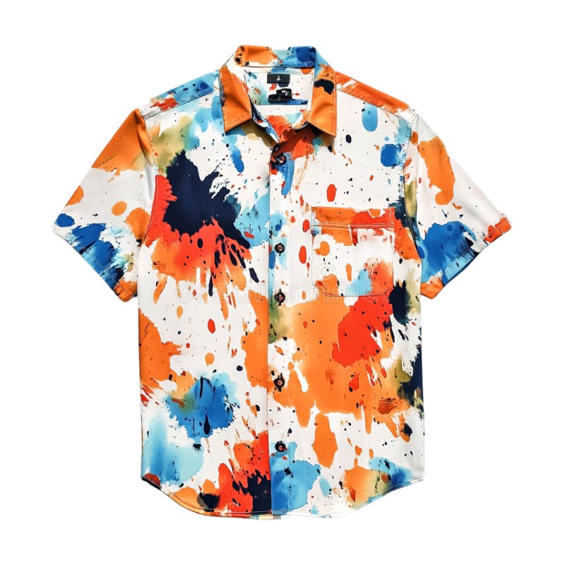 PNG Paint Splashes on Shirt on Transparent Background - Ai Generated ...