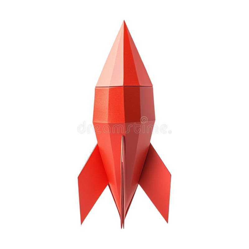 PNG Paper Rocket on Transparent Background - Ai Generated Stock ...