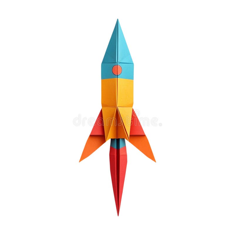 PNG Paper Rocket on Transparent Background - Ai Generated Stock ...