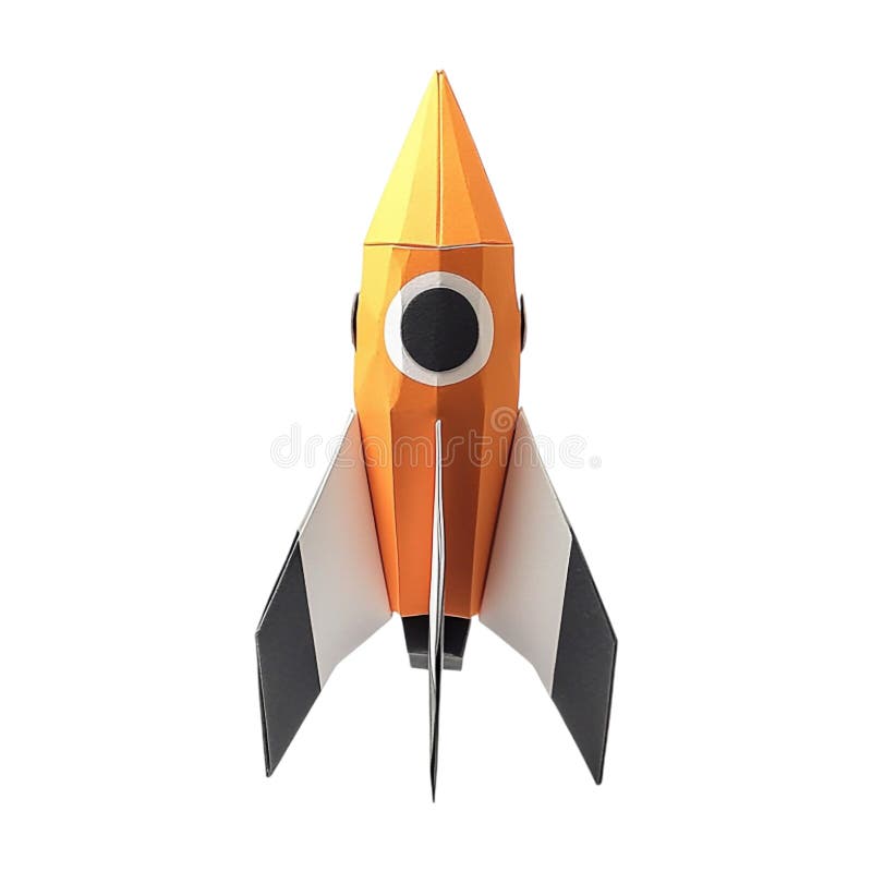 PNG Paper Rocket on Transparent Background - Ai Generated Stock ...