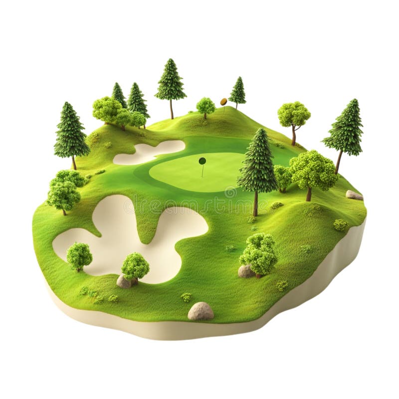 PNG Park Land Beautiful Isometric on Transparent Background - Ai ...