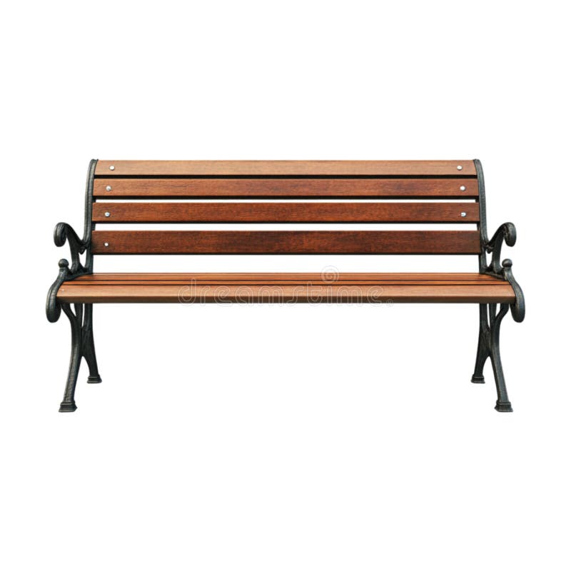 PNG Public Sitting Bench in Park on Transparent Background - Ai ...