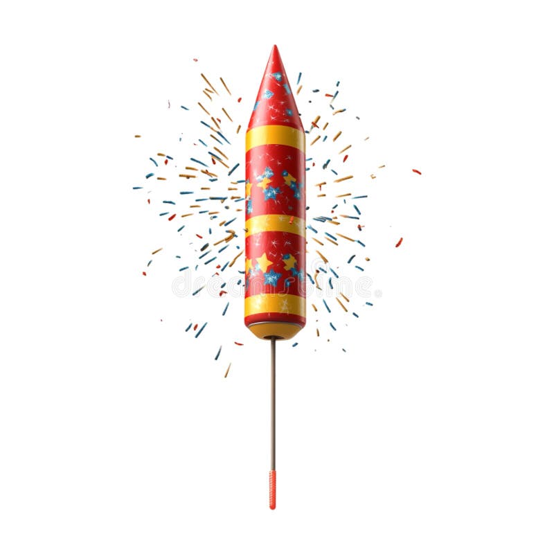 Pyrotechnics and Fireworks Vector. Stock Vector - Illustration of burn ...