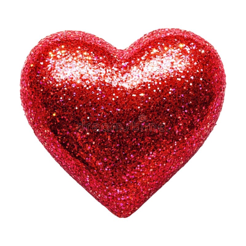 PNG Red Glitter Heart on Transparent Background Stock Illustration ...