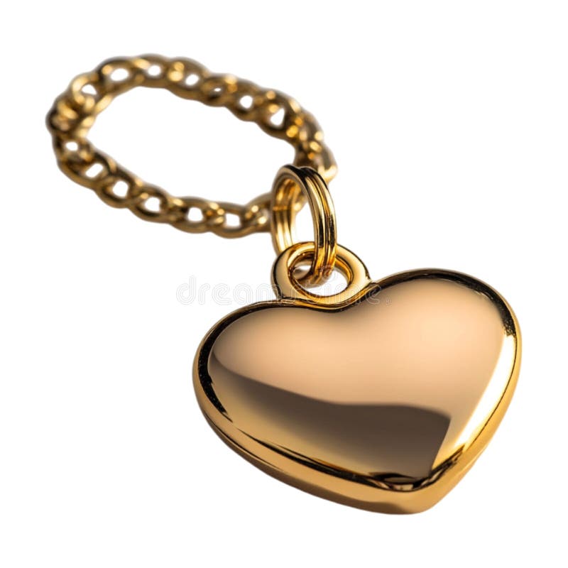 PNG Red Heart Keychain on Transparent Background Stock Illustration ...
