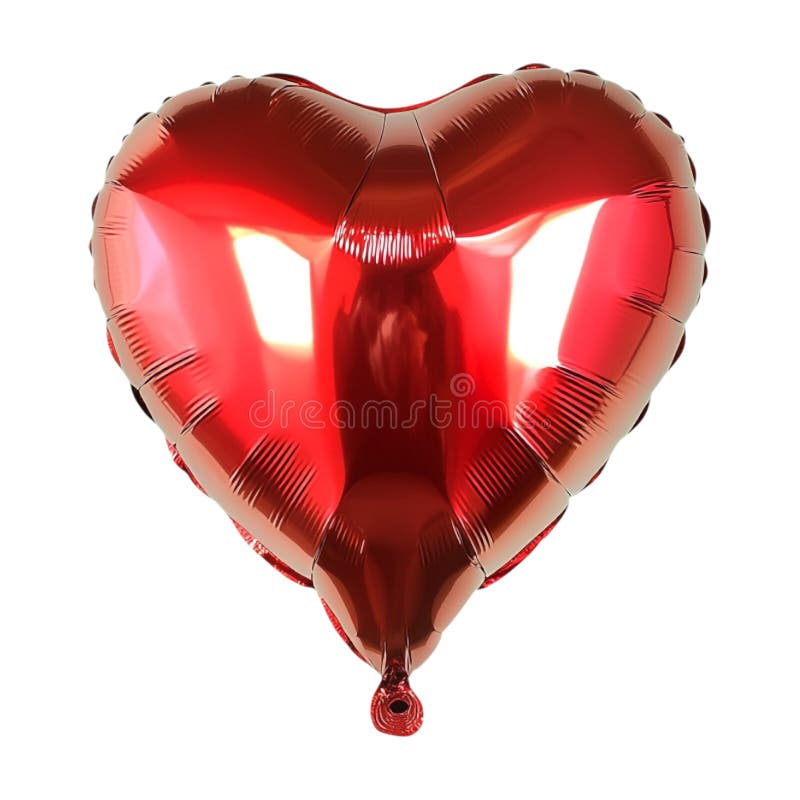 PNG Red Heart-Shaped Balloon on Transparent Background Stock ...
